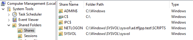 SYSVOL and NETLOGON :: AD4Noobs